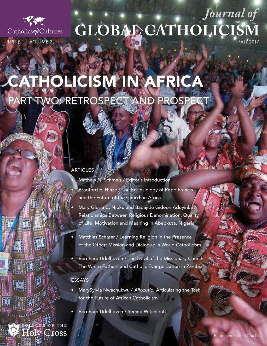 New issue of Journal of Global Catholicism continues focus on Africa ...