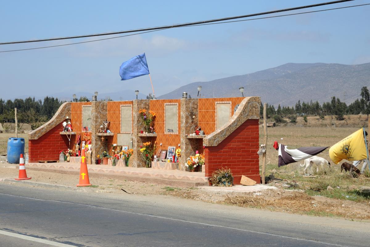 Animitas: Roadside shrines across Chile honor sites where body and soul ...